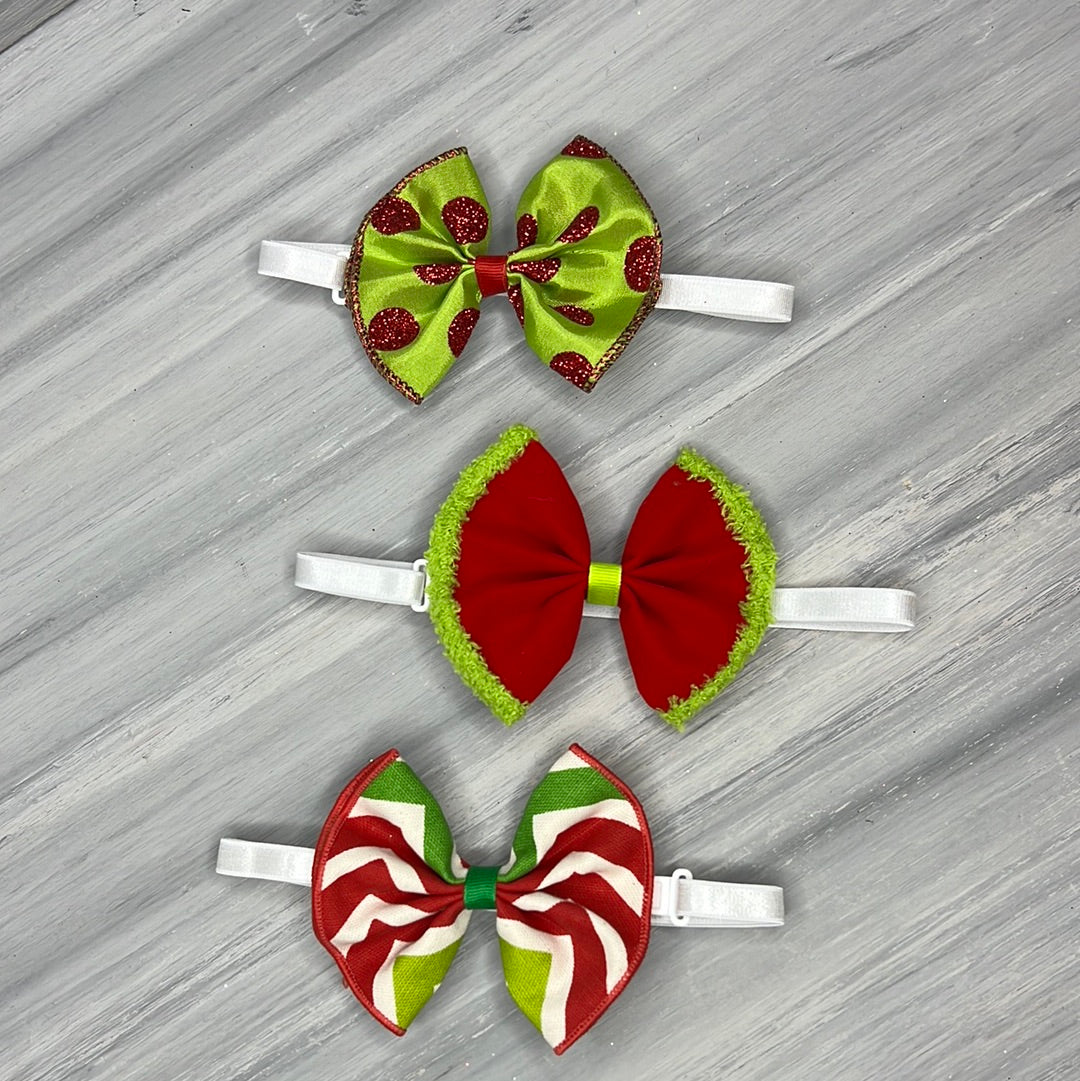Sparkle Christmas - Jumbo Bow Tie - 3 Large Ties – Bardel Bows