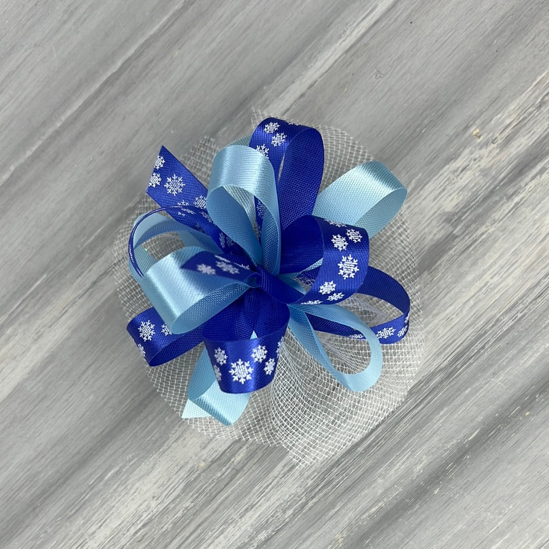 Winter Snow - Collar Bows - 8 Extra Large Bows – Bardel Bows