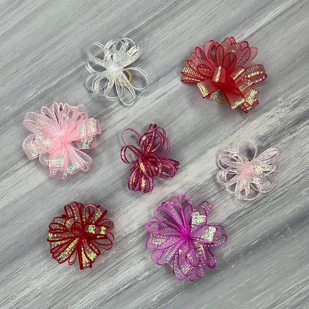 Valentine - Pixie and Puff Collection - 24 Medium Bows – Bardel Bows